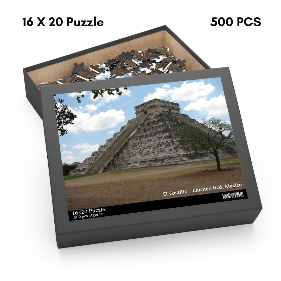 El Castillo - Chichén Itzá Mexico Puzzle, 120, 252, 500 Pieces Jigsaw ...