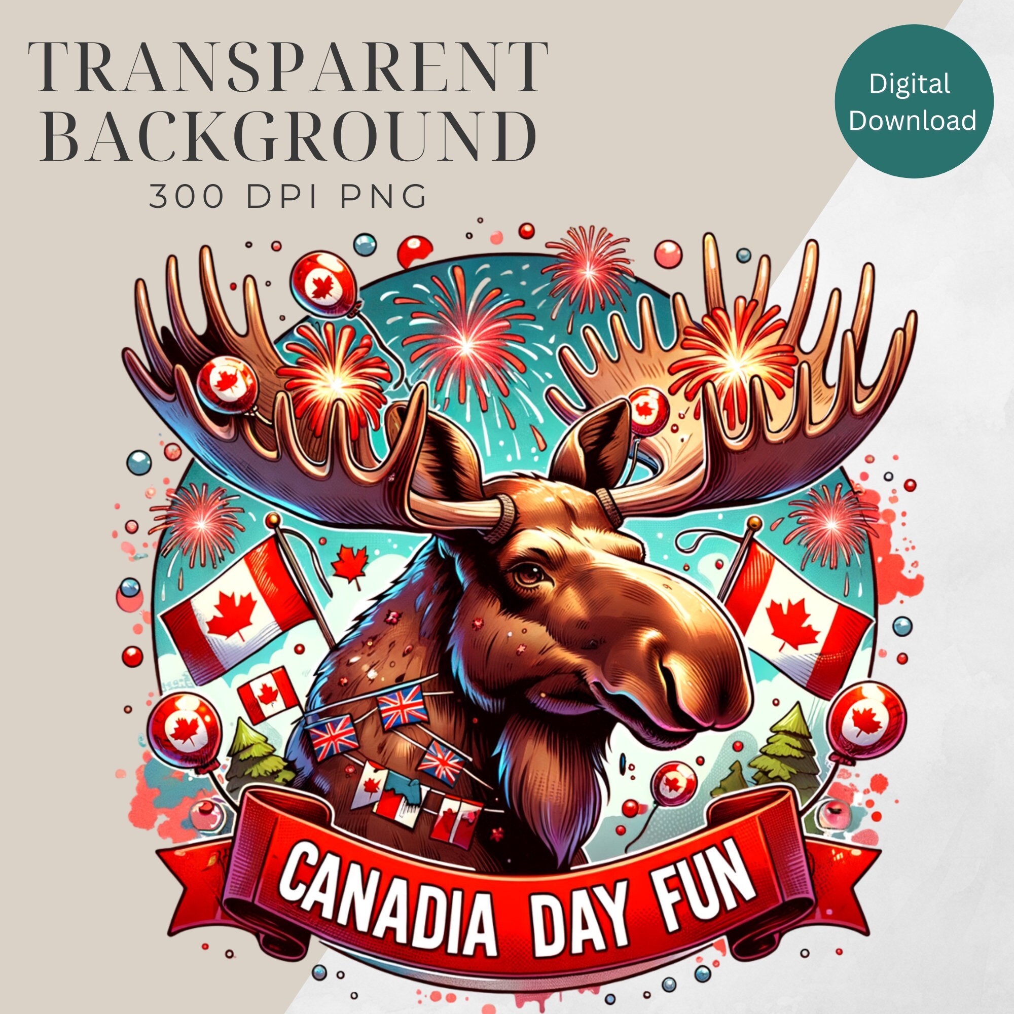 Canada Day Clipart, SINGLE IMAGE, Digital Download, Commercial Use ...