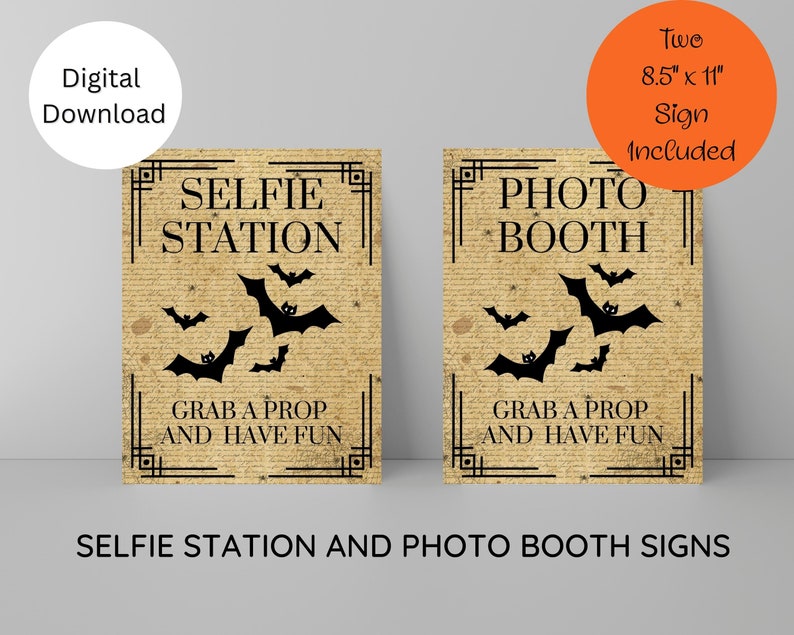 Halloween Photo Booth Props Printable Download, DIY Props, Halloween ...