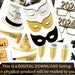 New Years Eve Party Photo Booth Props Printable Download Instant DIY ...