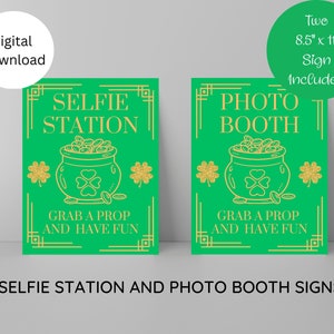 St Patricks Day Party Photo Booth Props Printable Download, DIY Props ...