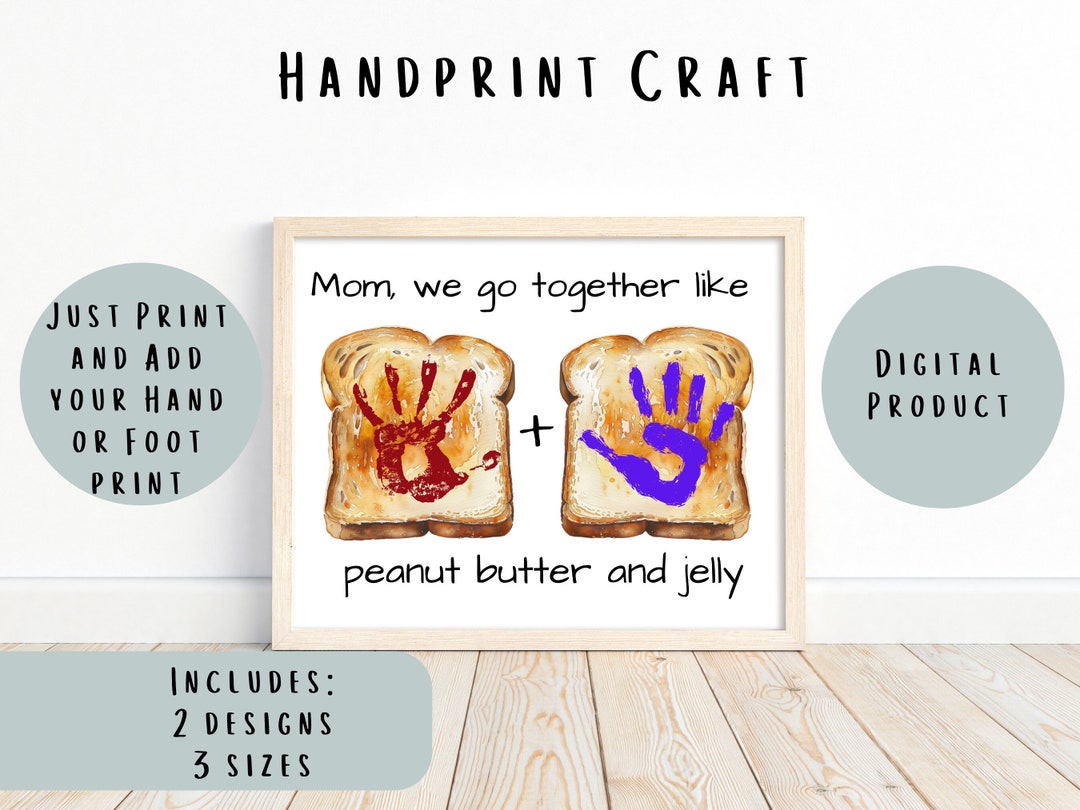 Mother's Day Printable, Handprint Art Craft, Baby Toddlers Kids ...
