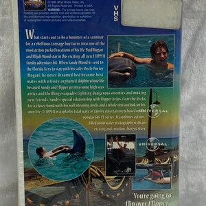 Flipper Vintage Factory Sealed VHS Tape - Paul Hogan, Elijah Wood ...