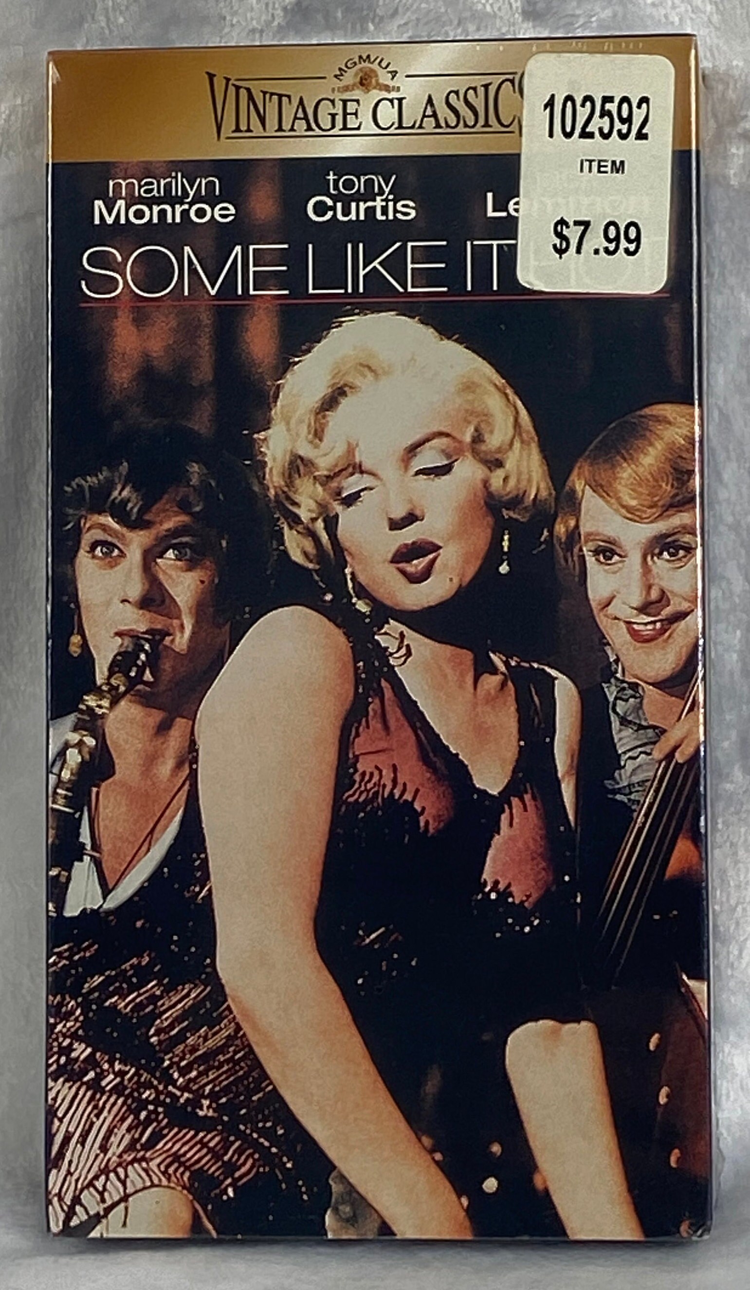 Some Like It Hot VHS Videotape MGM Vintage Classic Black & - Etsy