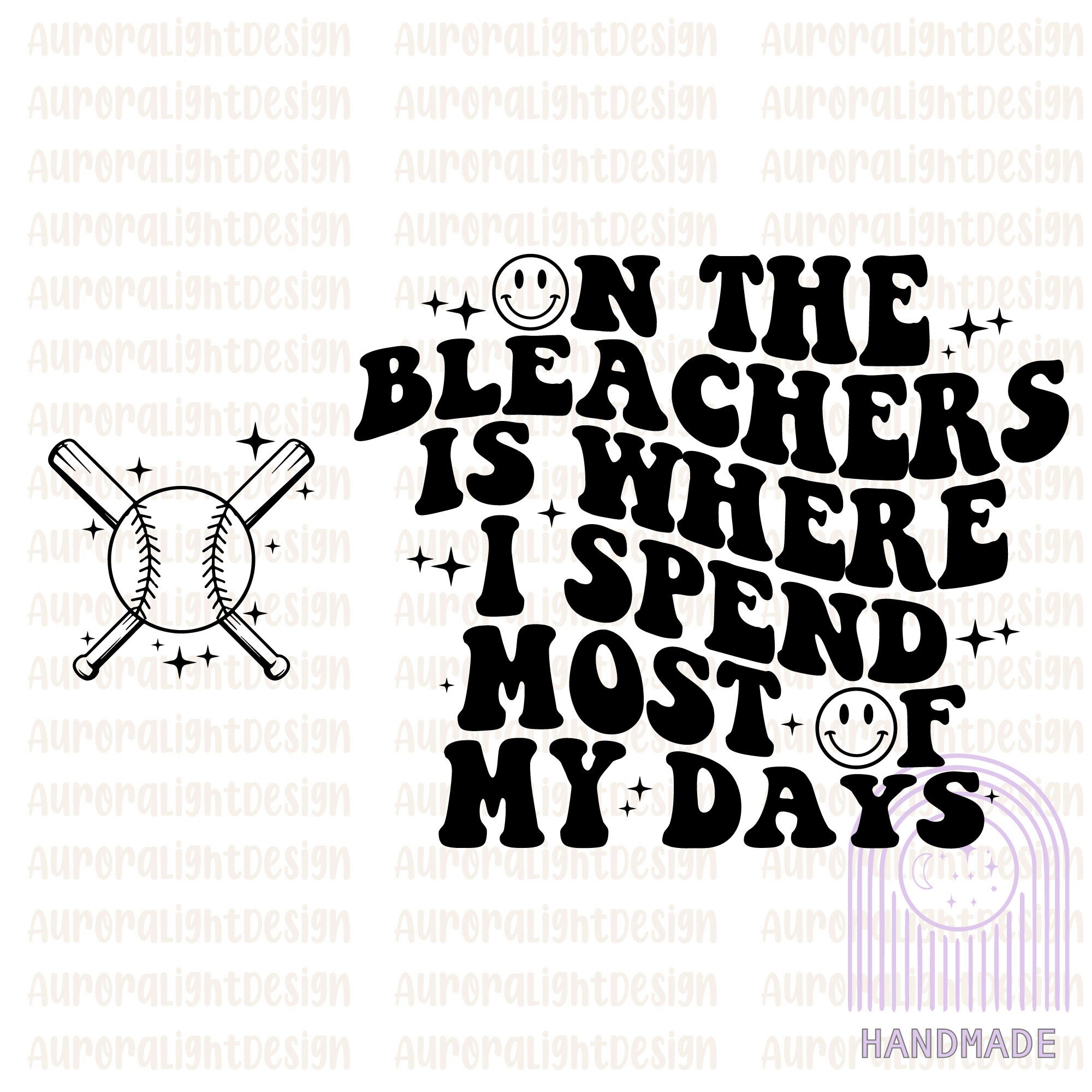 On The Bleachers Is Where I Spend Most Of My Day Svg, Baseball Svg ...