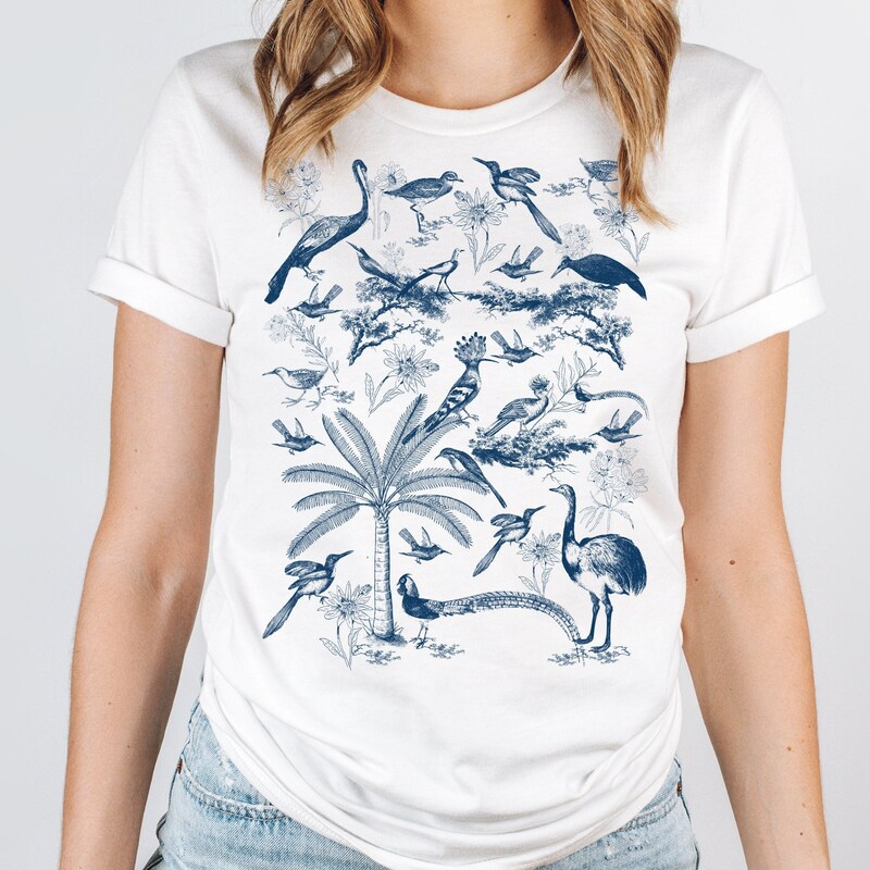 Bird Toile - Etsy