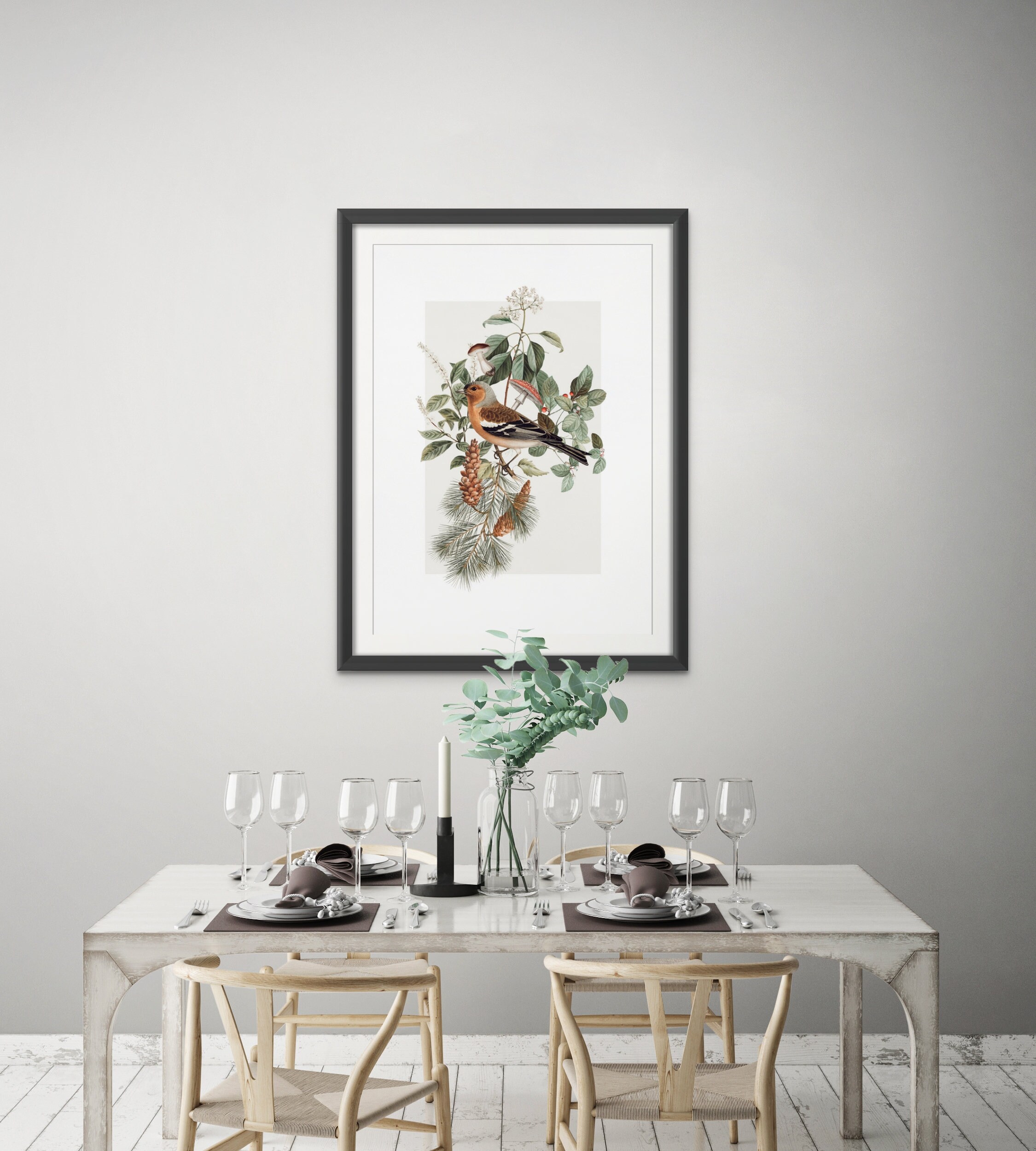 Bird Art Print, Bird Art, Bird Poster, Forestcore Art Print, Bird ...