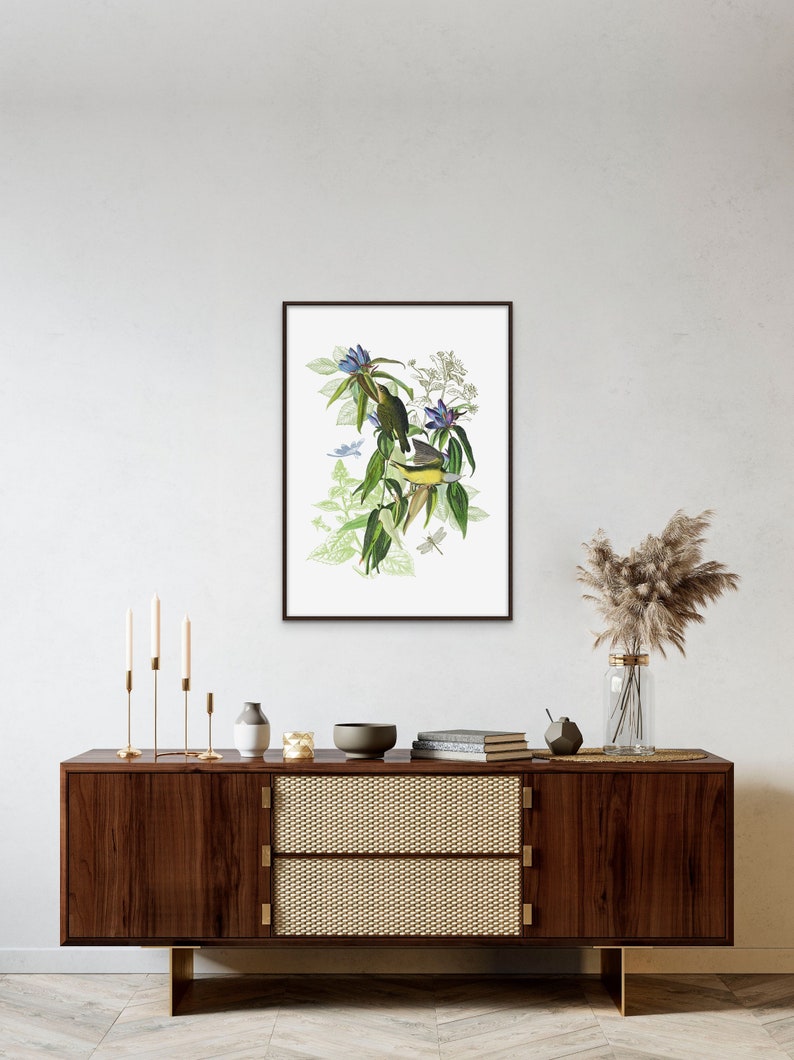 Bird Art Print, Bird Art, Bird Poster, Vintage Bird Art Print, Bird ...