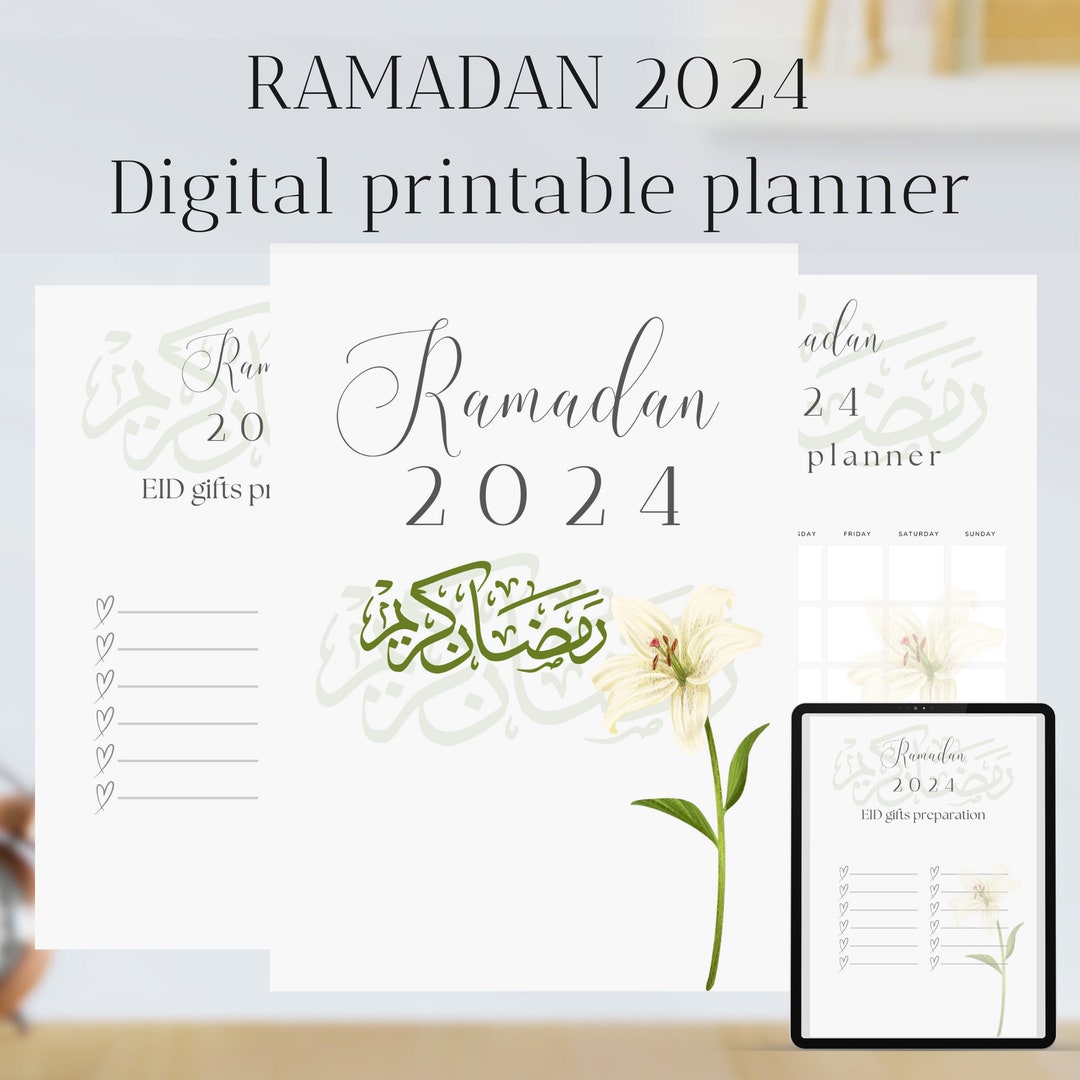 Ramadan Planner 2024 I Digital Printable Planner for the Month of ...