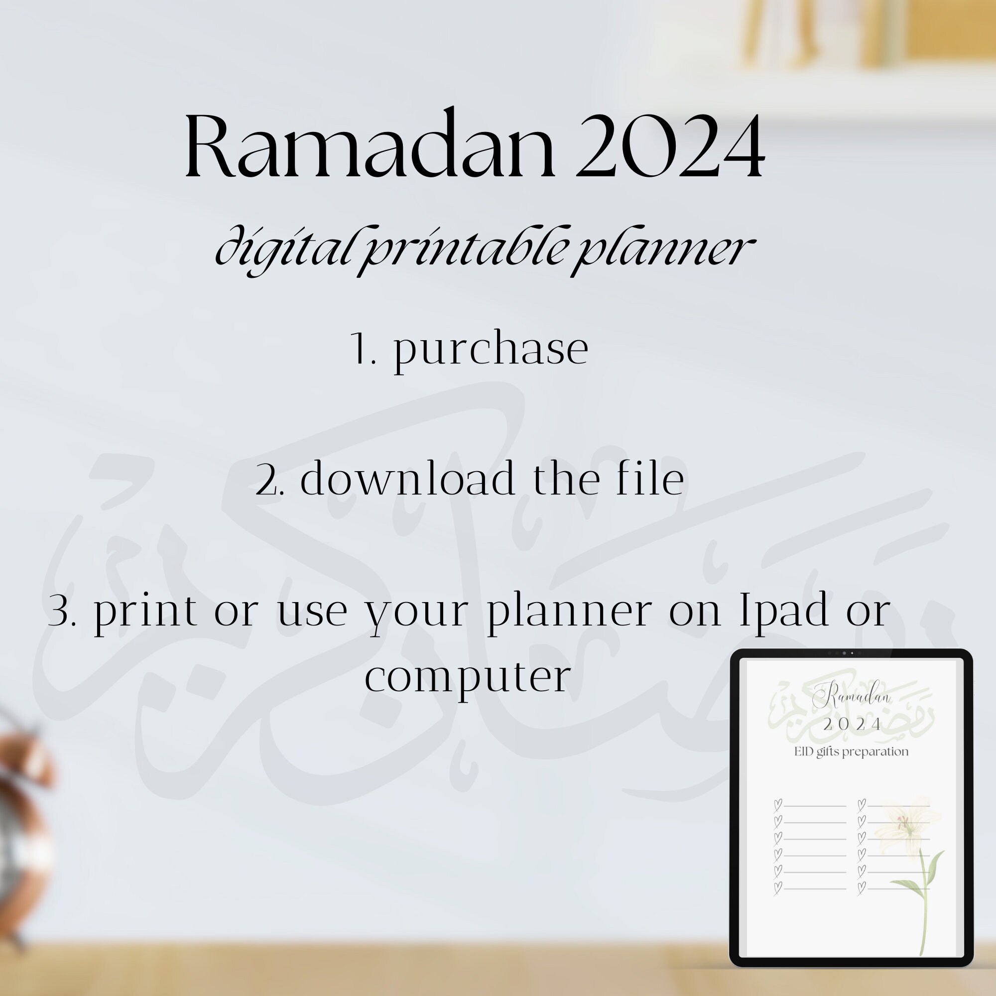 Ramadan Planner 2024 I Digital Printable Planner for the Month of ...