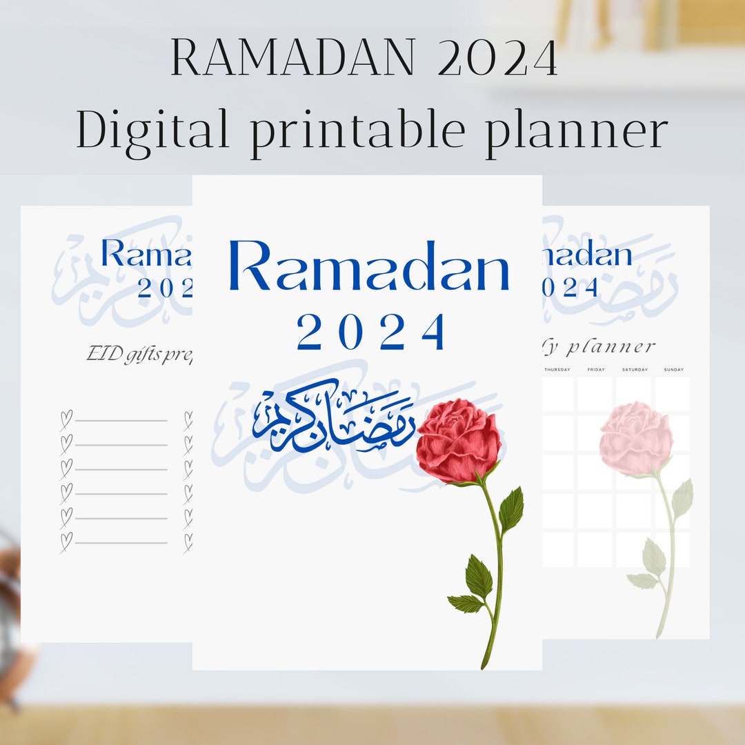 Ramadan Planner 2024 I Digital Printable Planner for the Month of ...