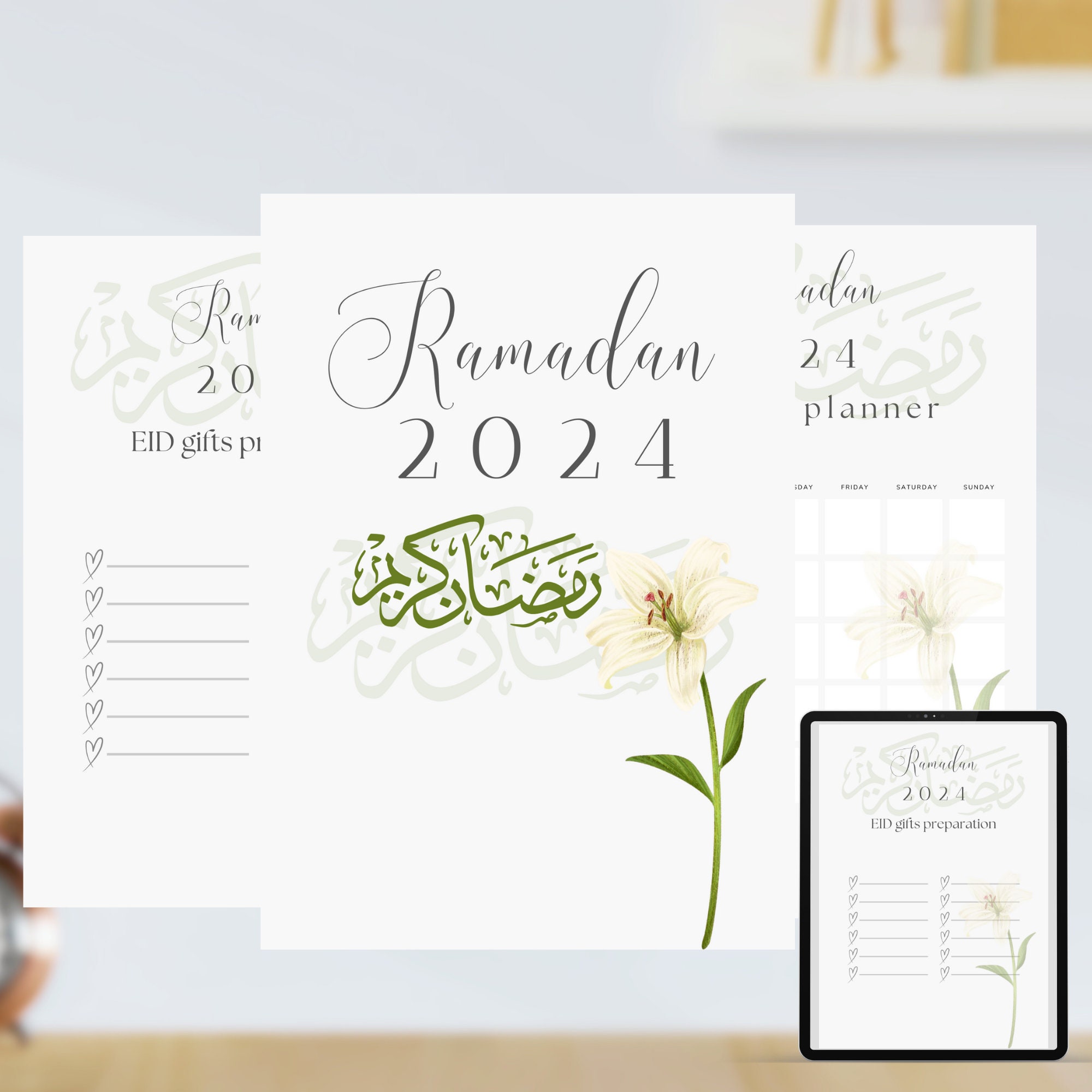 Ramadan Planner 2024 I Digital Printable Planner for the Month of ...