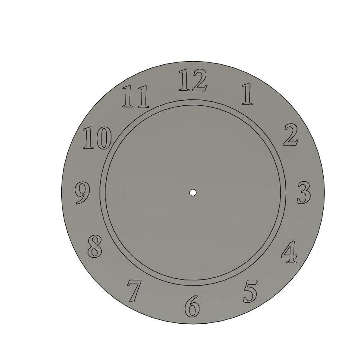 Basic Clock Face STL V1 CNC - Etsy