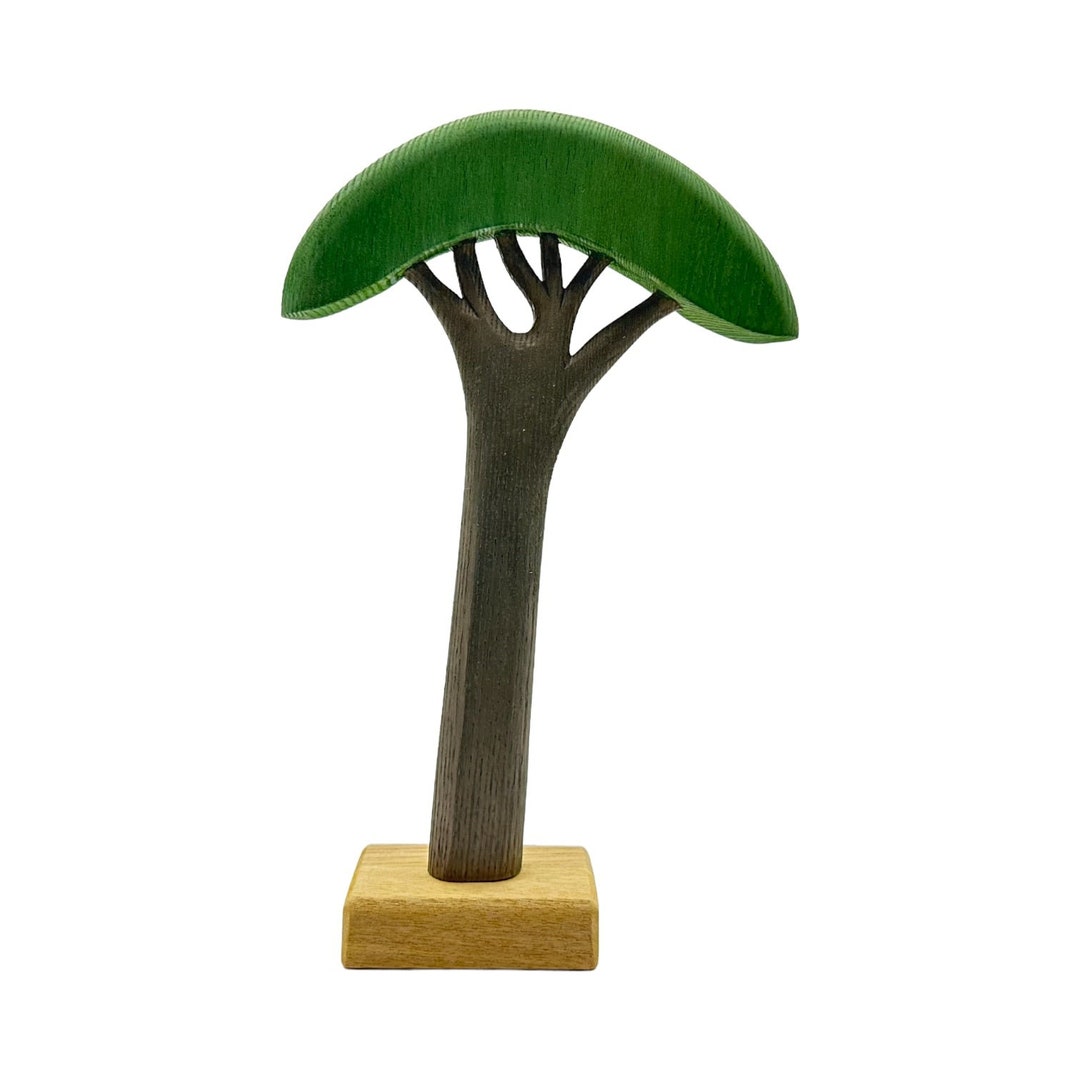 Handcrafted Open Ended Wooden Toy Tree and Landscaping - African Tree ...