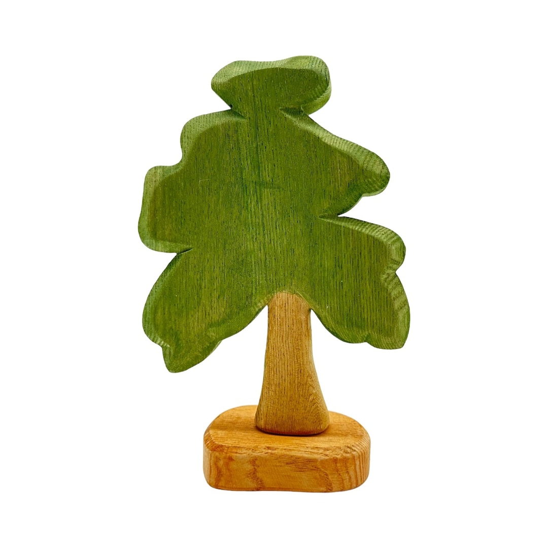 Handcrafted Open Ended Wooden Toy Tree and Landscaping - Oak Tree ...