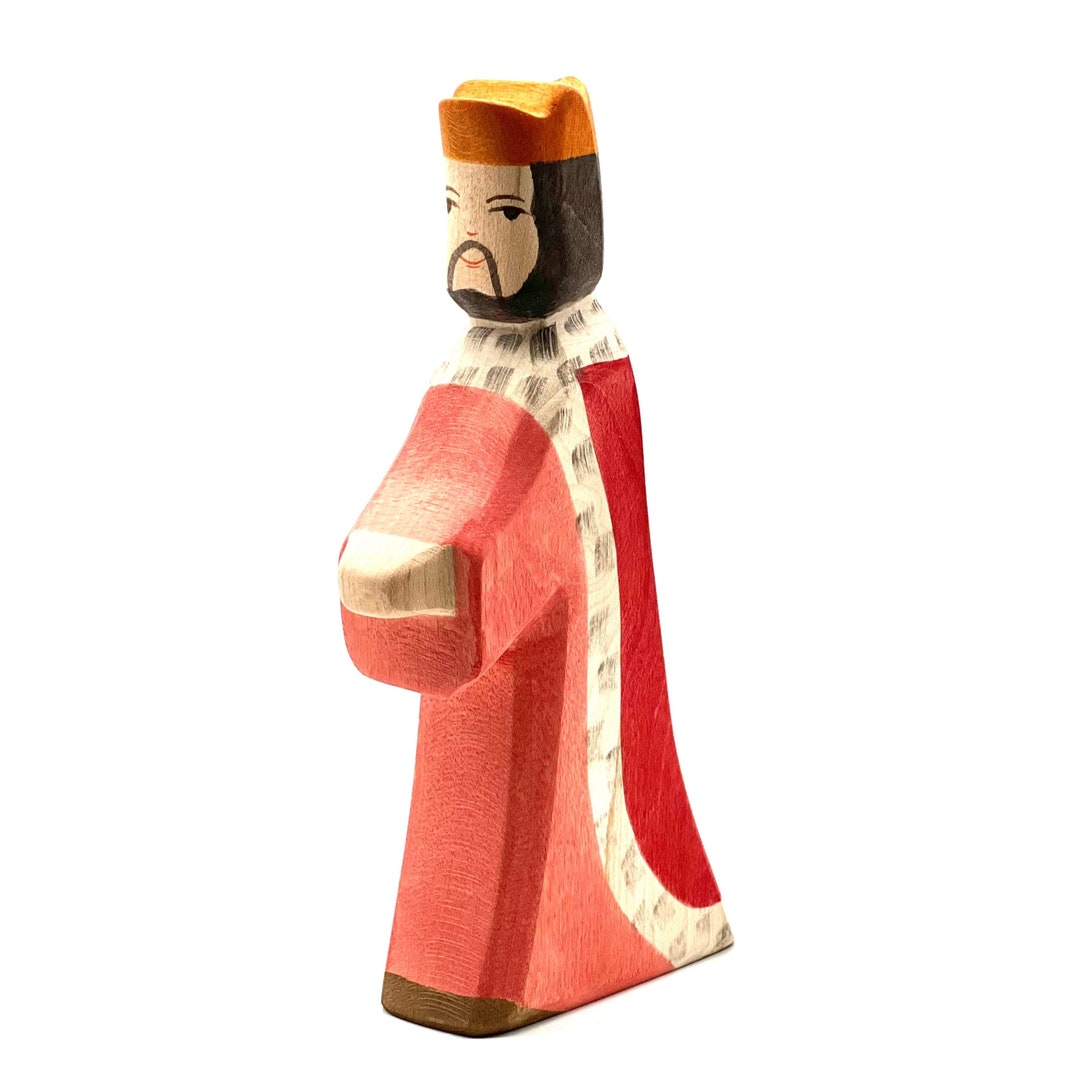 Handcrafted Open Ended Wooden Toy Figure Fairy Tale Royal Family – King ...