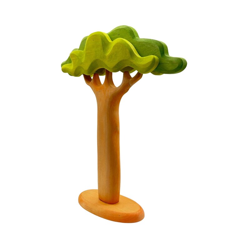 Handcrafted Open Ended Wooden Toy Tree and Landscaping - Large Baobab ...