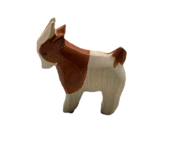 Handcrafted Open Ended Wooden Toy Farm Animal - Cow B&w Standing - Etsy