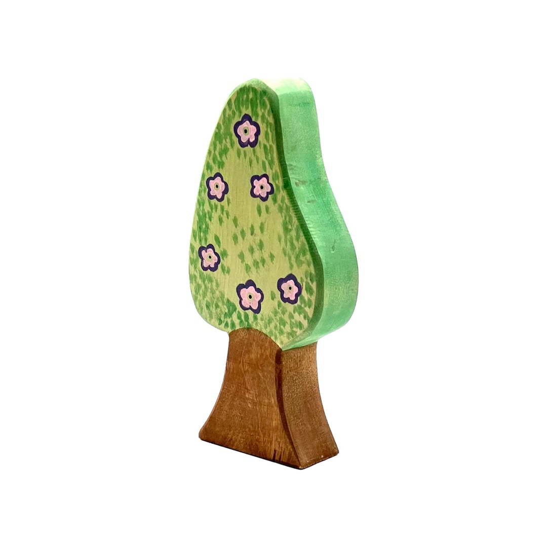 Handcrafted Open Ended Wooden Toy Tree and Landscaping - Lilac Tree - Etsy