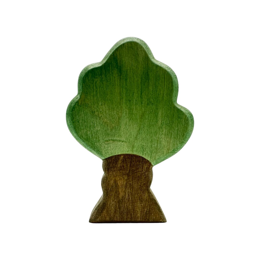 Handcrafted Open Ended Wooden Toy Tree and Landscaping - Oak Tree Small ...