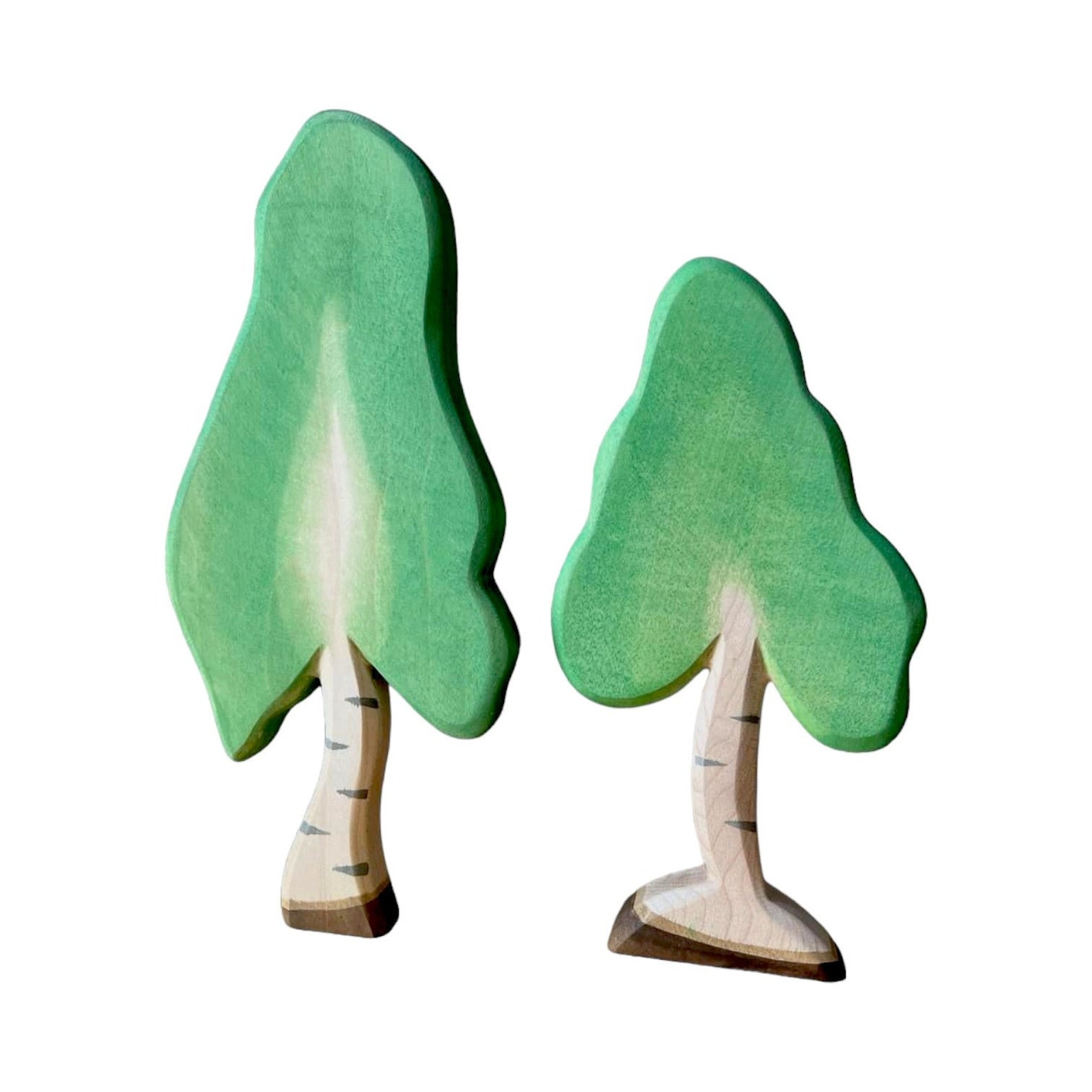 Handcrafted Open Ended Wooden Toy Tree and Landscaping - Birch Large ...