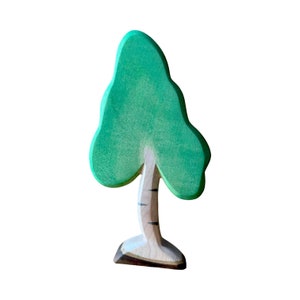 Handcrafted Open Ended Wooden Toy Tree and Landscaping - Birch Large ...