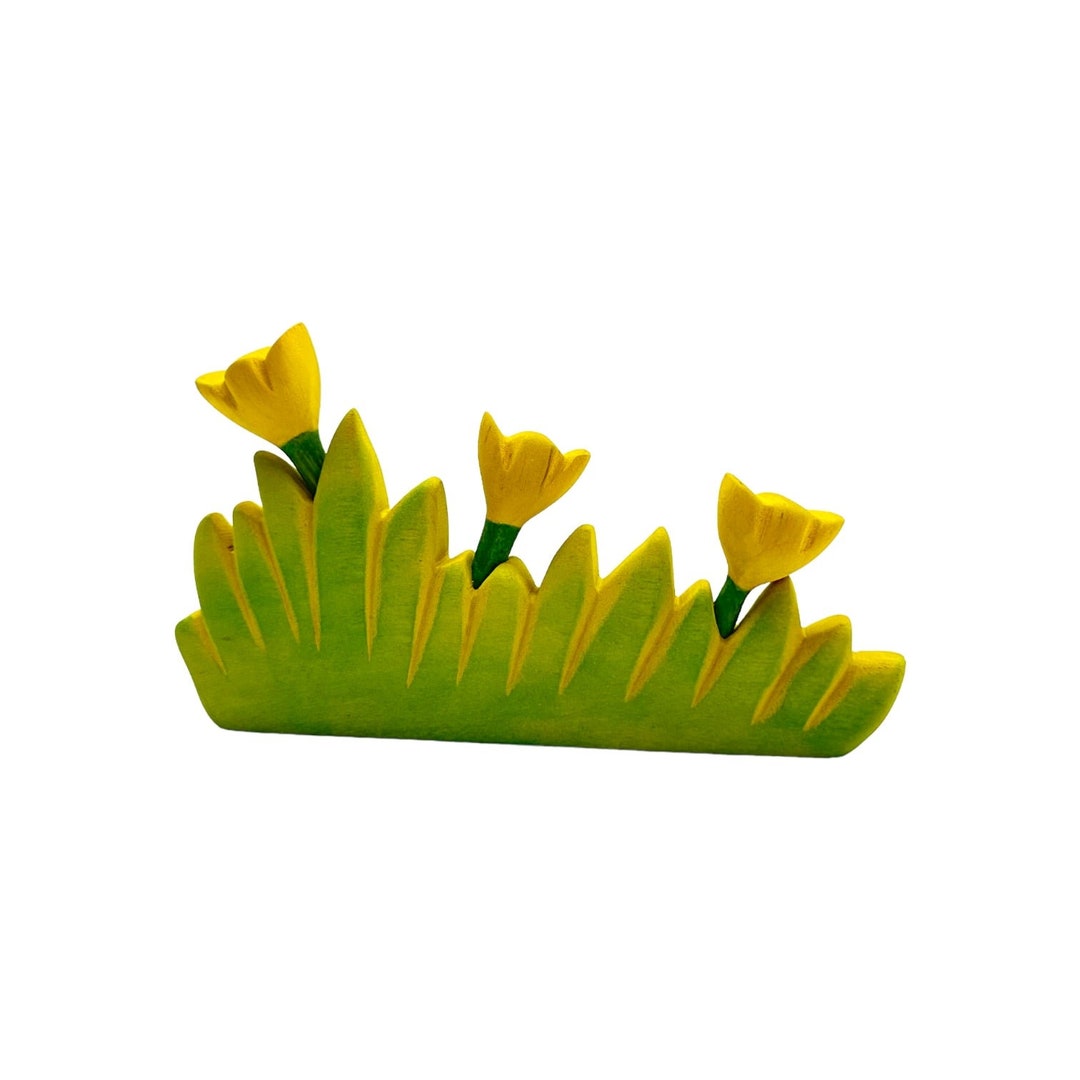 Handcrafted Open Ended Wooden Toy Tree and Landscaping - Grass With ...