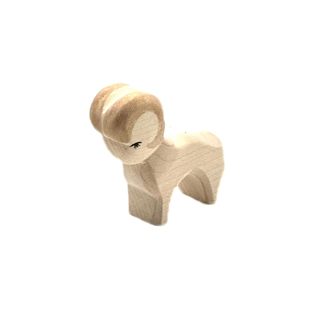 Handcrafted Open Ended Wooden Toy Farm Animal - Ram Small - Etsy Australia