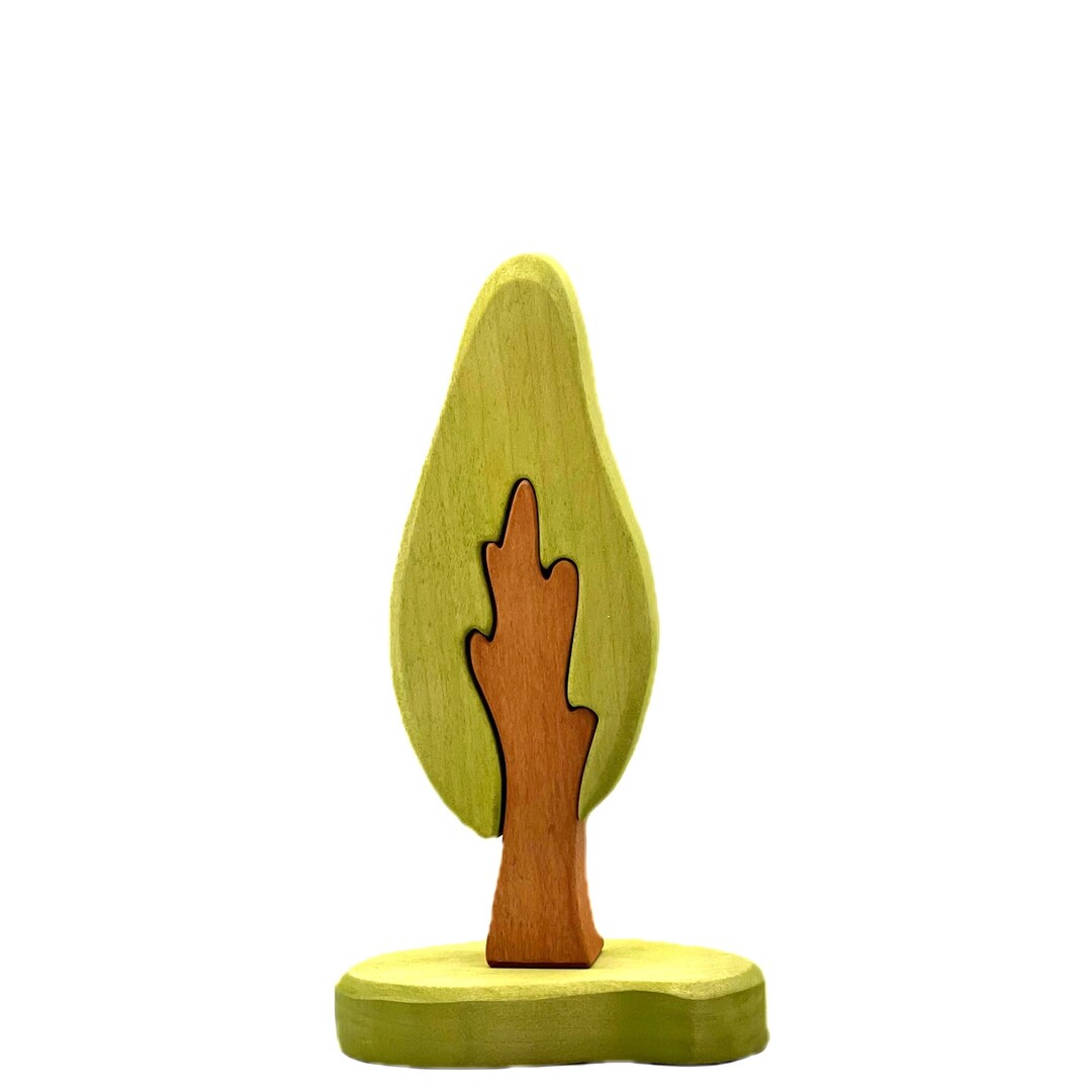 Handcrafted Open Ended Wooden Toy Tree and Landscaping - Large Poplar ...