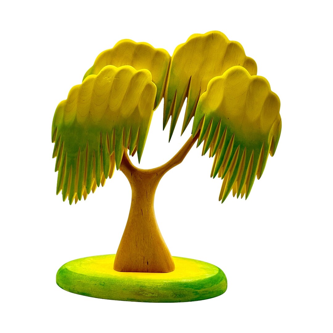 Handcrafted Open Ended Wooden Toy Tree and Landscaping - Willow Tree ...