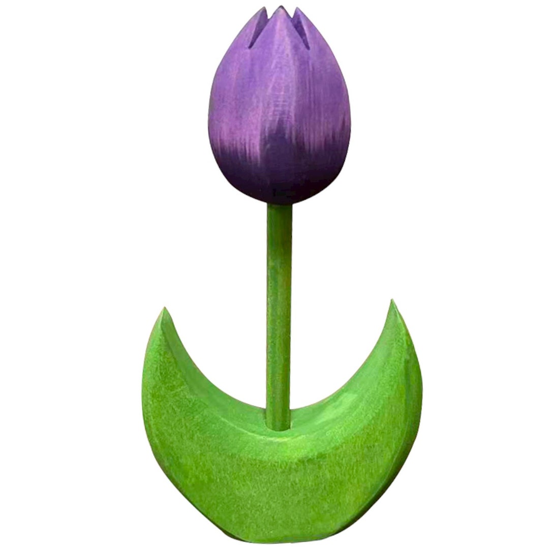Handcrafted Open Ended Wooden Toy Tree and Landscaping - Tulip Flower ...