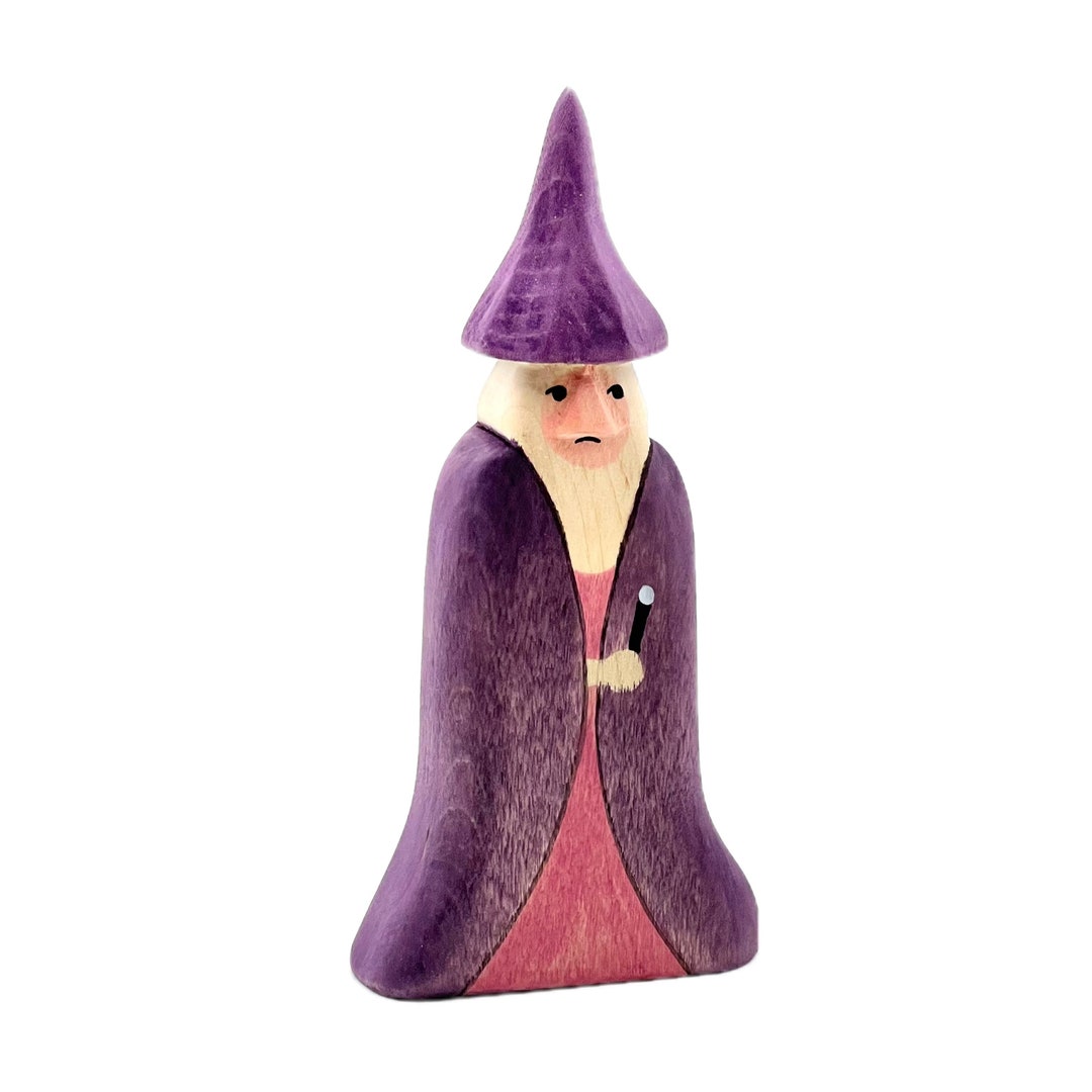 Handcrafted Open Ended Wooden Toy Figure Fairy Tale - Wizard - Etsy