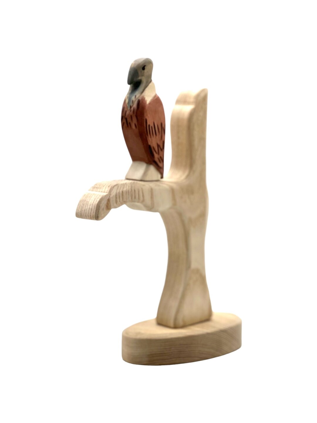 Handcrafted Open Ended Wooden Toy Bird - Vulture and Tree Trunk Set - Etsy