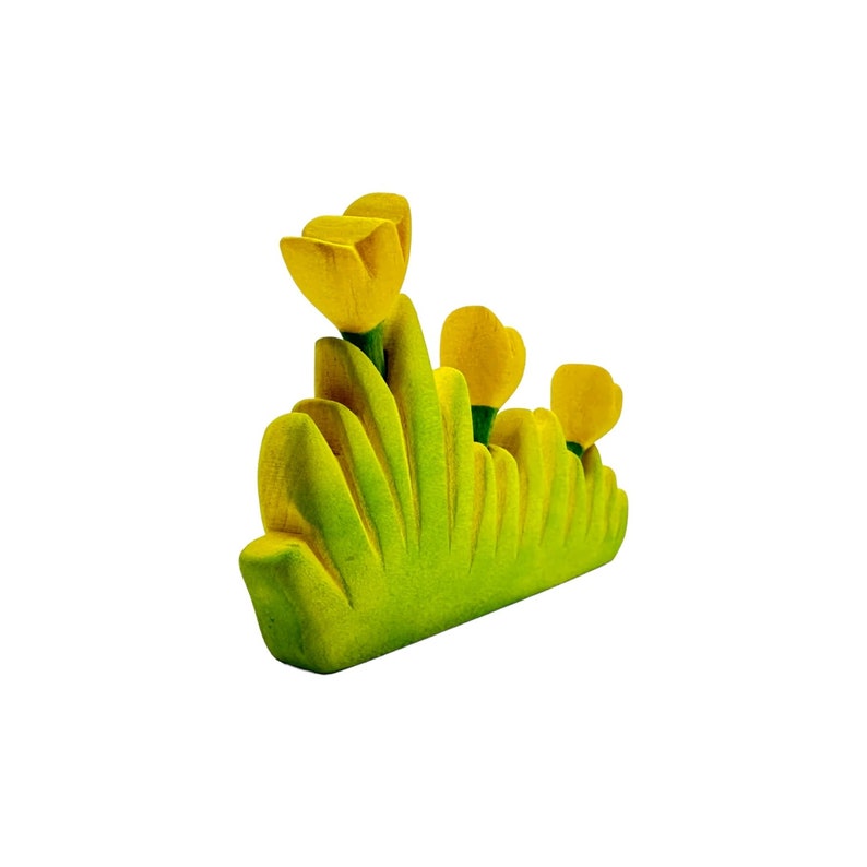 Handcrafted Open Ended Wooden Toy Tree and Landscaping - Grass With ...
