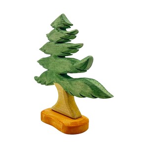 Handcrafted Open Ended Wooden Toy Tree and Landscaping - Pine Tree ...