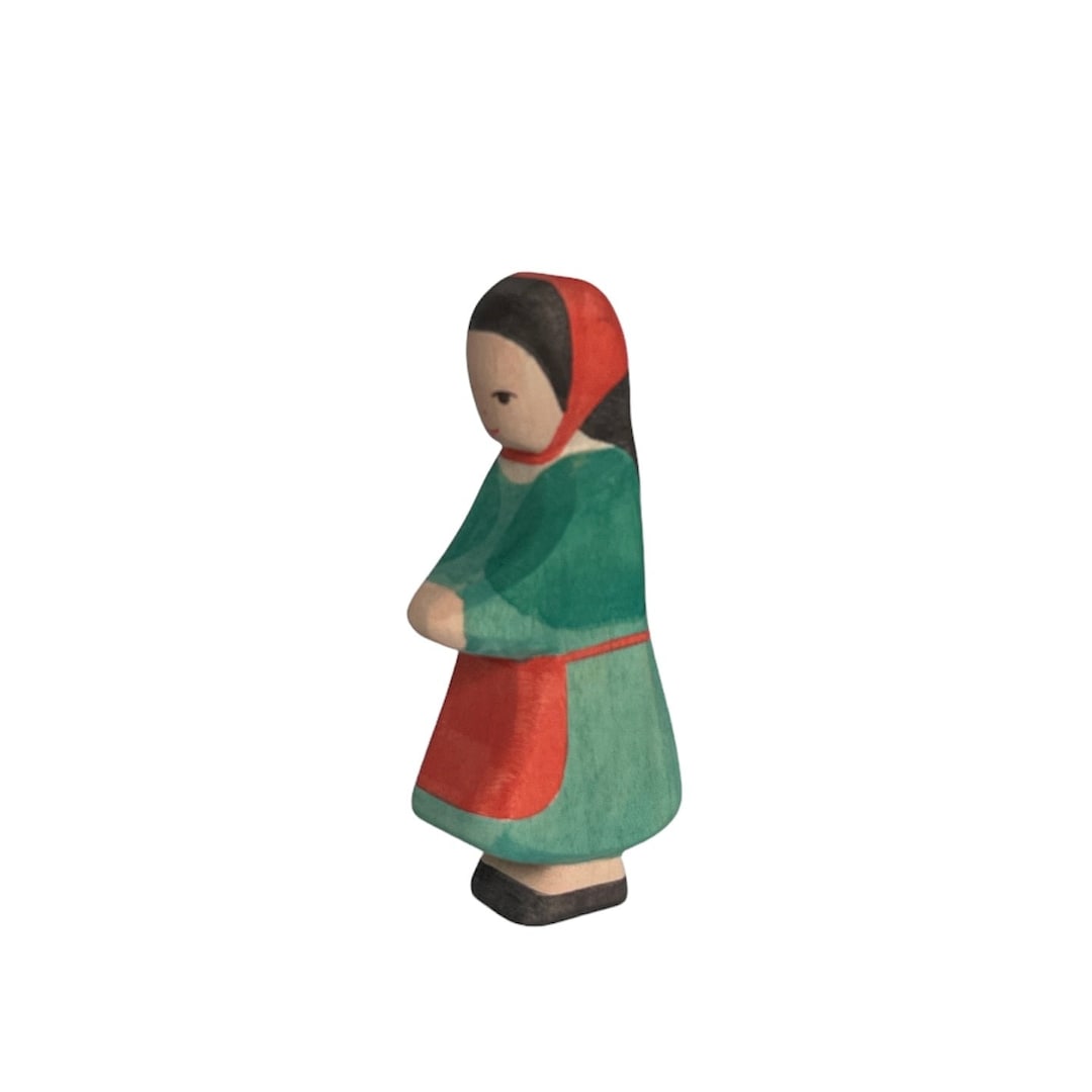 Handcrafted Open Ended Wooden Toy Figure Fairy Tale - Red Riding Hood ...