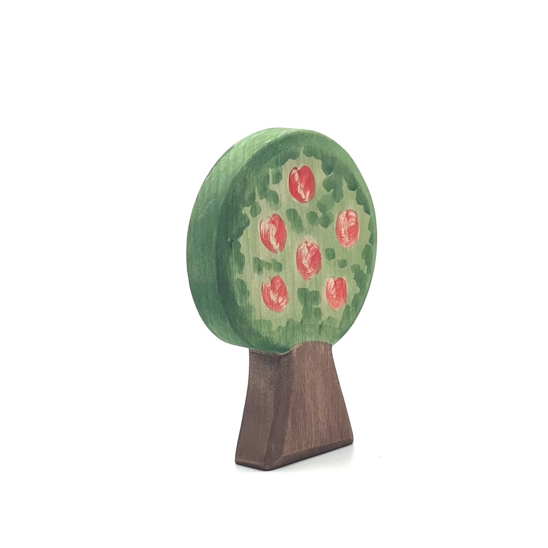 Handcrafted Open Ended Wooden Toy Tree and Landscaping - Apple Tree - Etsy