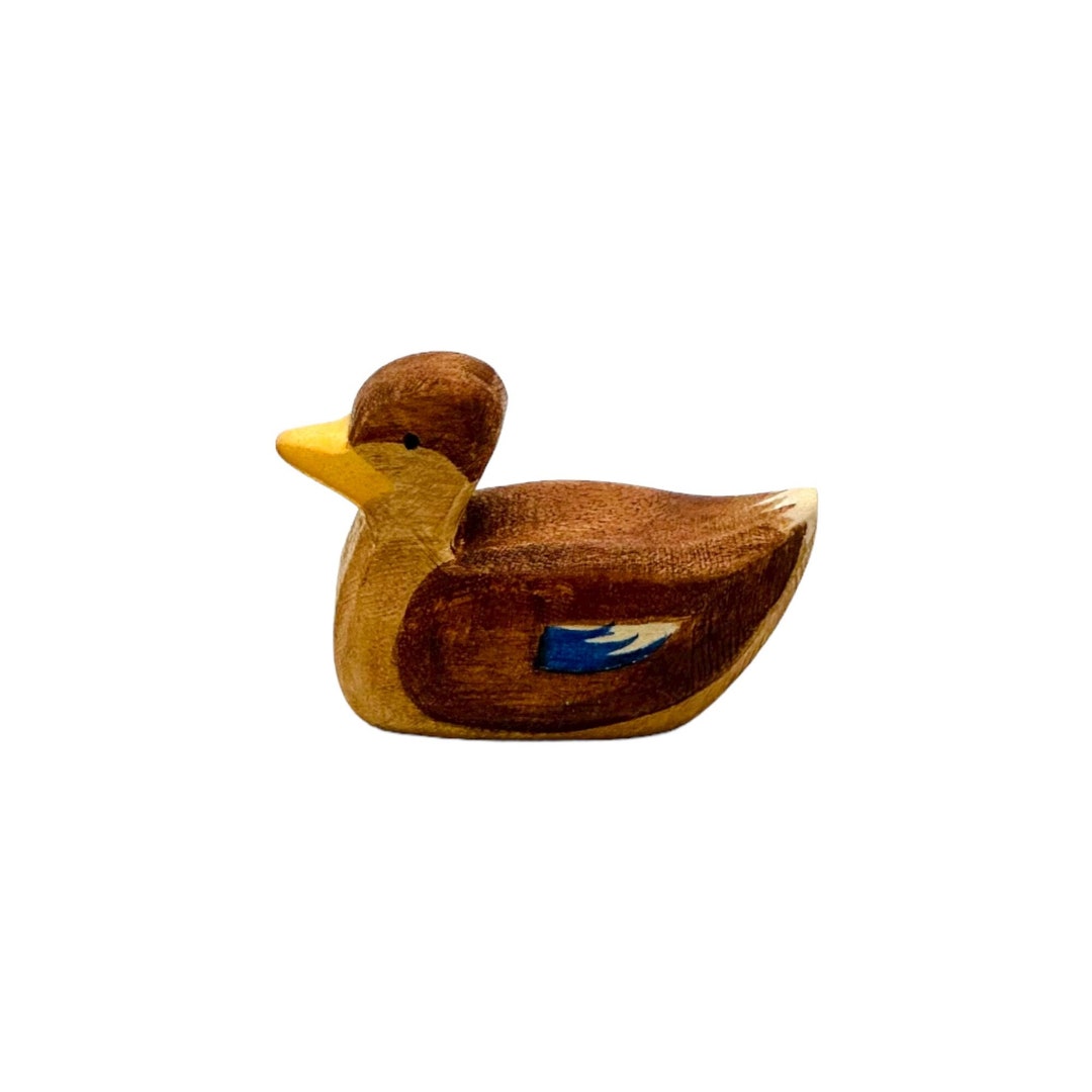 Handcrafted Open Ended Wooden Toy Farm Animal - Duck Swimming - Etsy