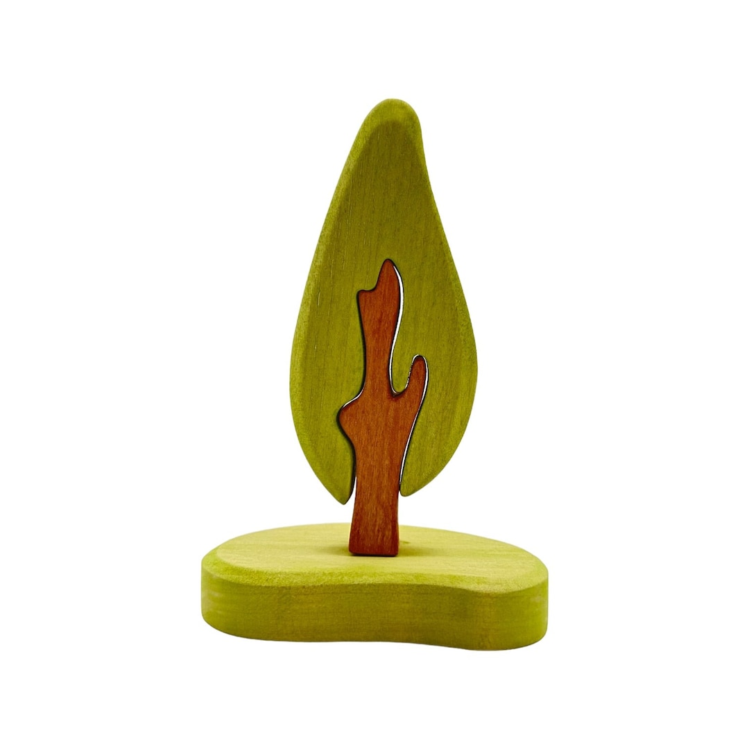 Handcrafted Open Ended Wooden Toy Tree and Landscaping - Small Poplar ...