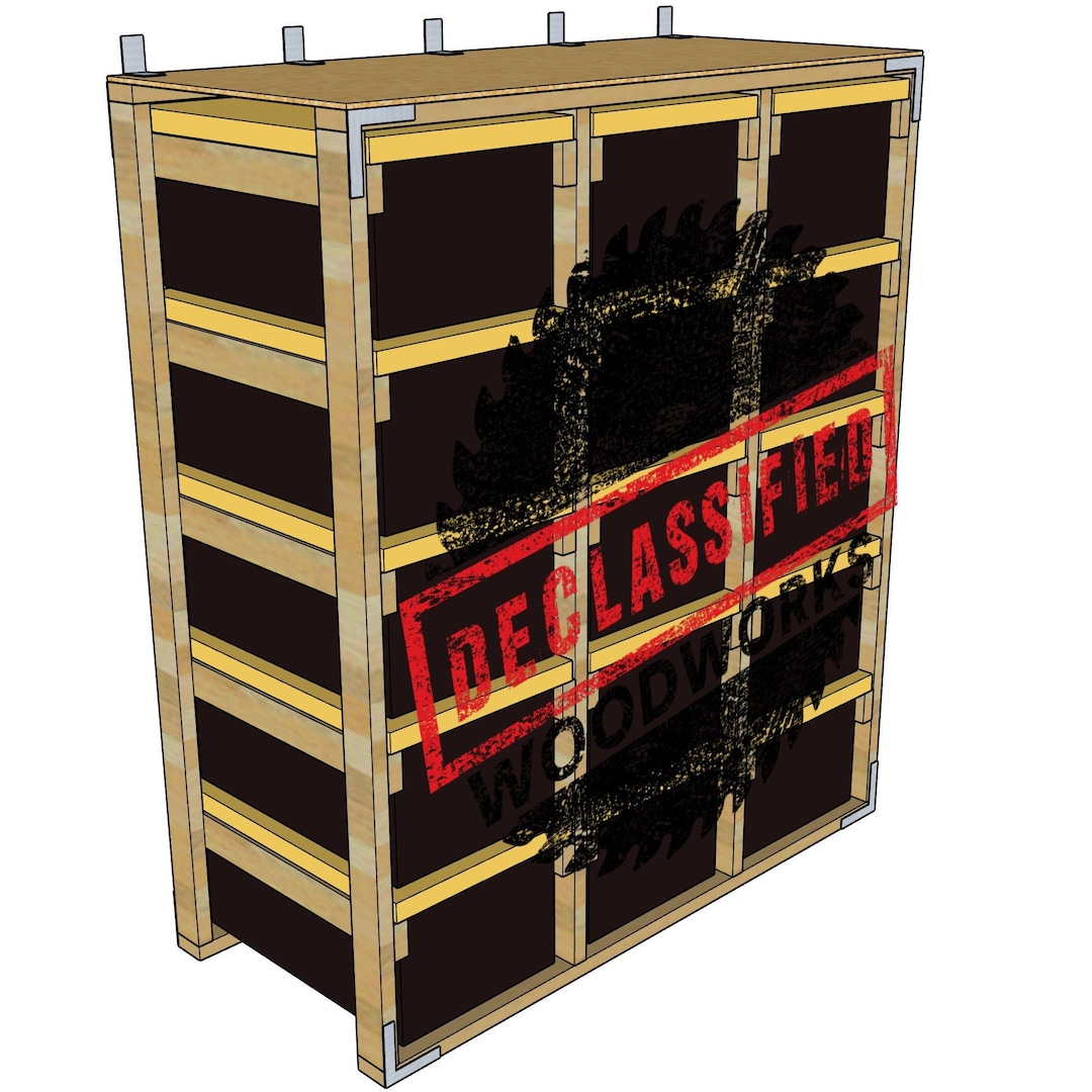 DIY Tote Rack Plans for the Commander 27-gallon Bins Sold by Lowes 3 ...