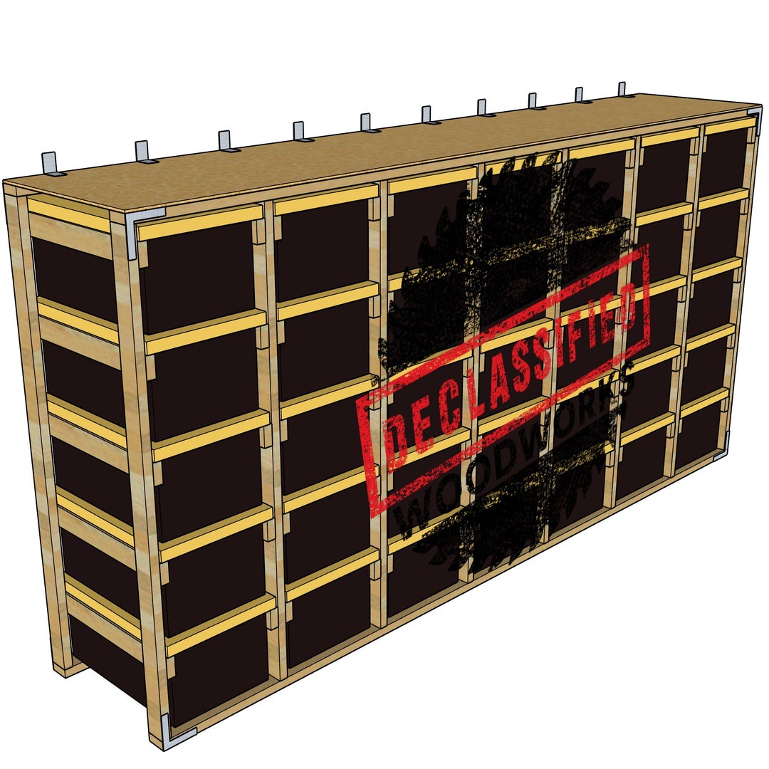 DIY Tote Rack Plans for the Commander 27-gallon Bins Sold by Lowes 7 ...