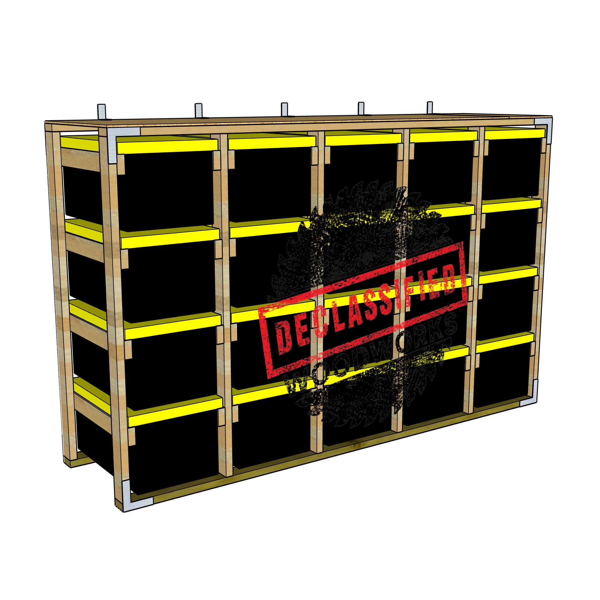 New Diy Storage System Plans Using 20 Hdx 27 Gallon Totes Etsy
