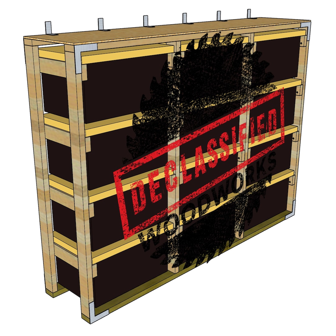 DIY Tote Rack Plans for the HDX 27-gallon Bins Sold by Home Depot 3 ...