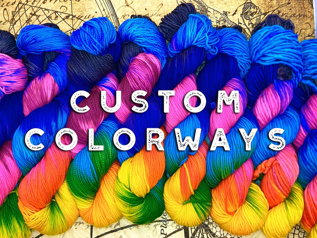 PRE-ORDER Custom Dyed Colorways (set of 2 Skeins) - Etsy
