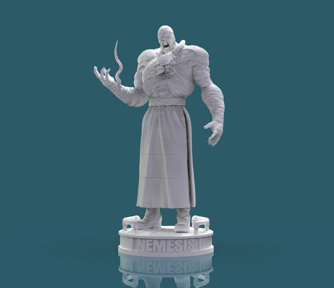 Resident Evil 2 Nemesis Figure/statue / Hand Painted / 3d - Etsy