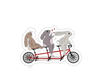 Bunny Riding a Bike - Etsy