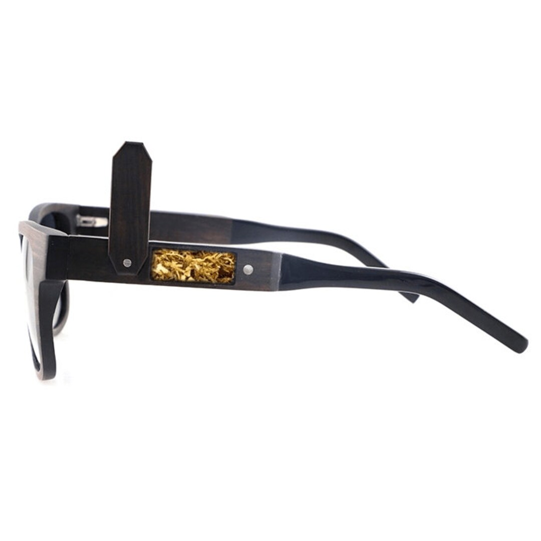 Polarized Bamboo Sunglasses UV400 - Smoking Pipe Glasses - Retro Unisex ...