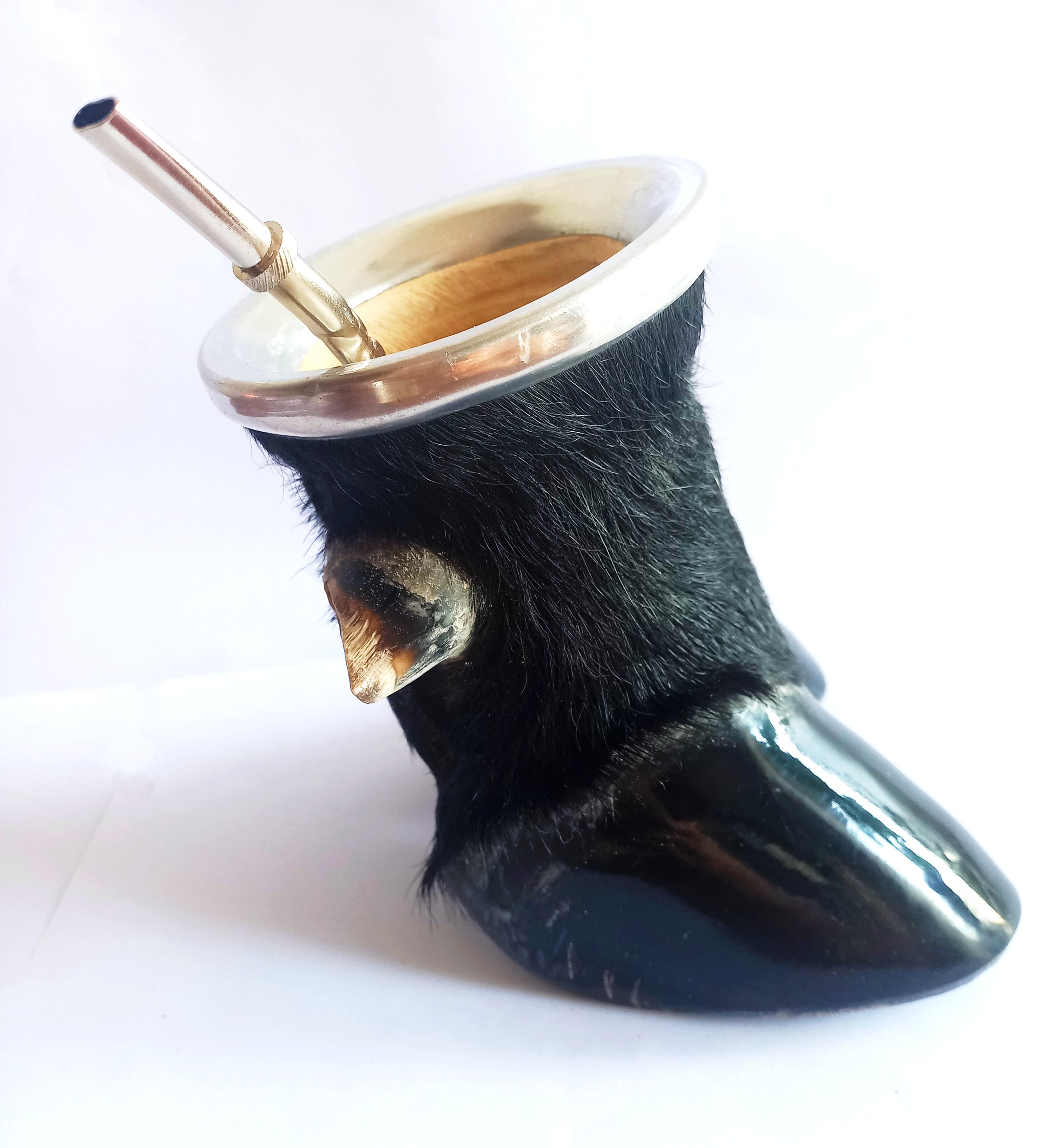 Cow Hoof Mate Cup and Straw, Rustic Mate, Yerba Mate, Mate Gourd, Mate ...