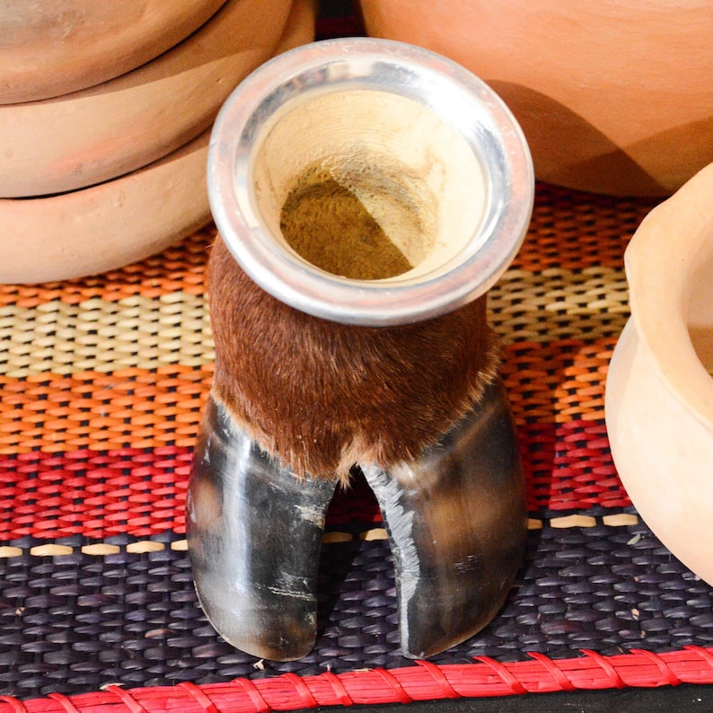 Cow Hoof Mate Cup and Straw, Rustic Mate, Yerba Mate, Mate Gourd, Mate ...