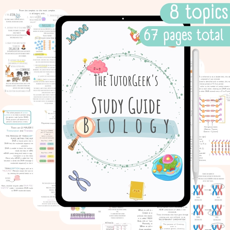 Biology Study Guide - Etsy